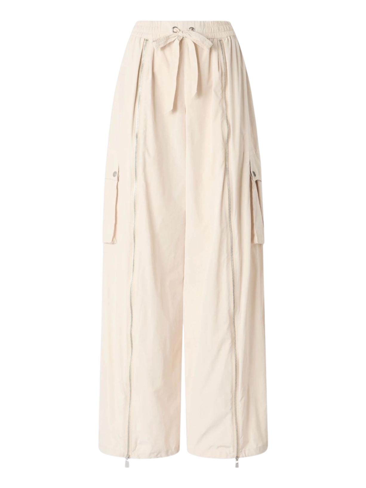 PINKO Pinko Palazzo Cargo Trousers with Zips and Drawstring Waist